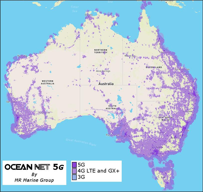 OCEAN NET 5G Data Terminal - Australian Coverage